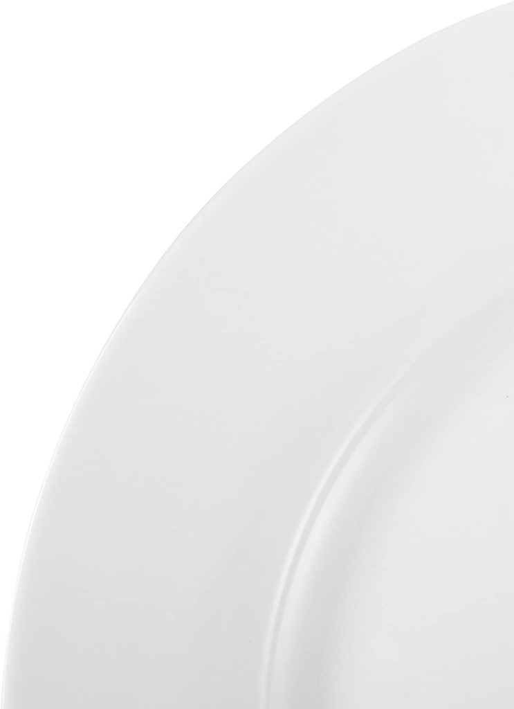 Ceramic White Rice Plate 25 cm microwave safe - Baig Store - Home Décor
