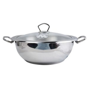 Alpha Stainless Steel Karahi Pot 26Cm - Baig Store - Home Décor