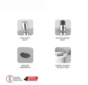 Alpha Pure Stainless Steel Pressure Cooker 7 liters Capacity - Baig ...