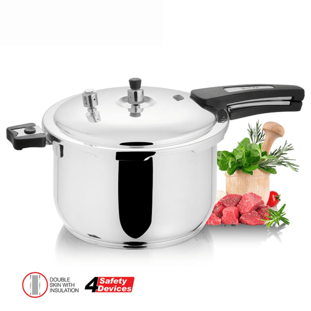 Alpha Pure Stainless Steel Pressure Cooker 7 liters Capacity - Baig ...