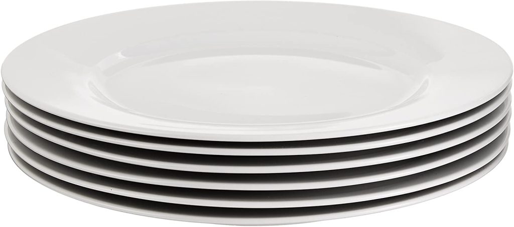 Ceramic White Rice Plate 25 cm microwave safe - Baig Store - Home Décor