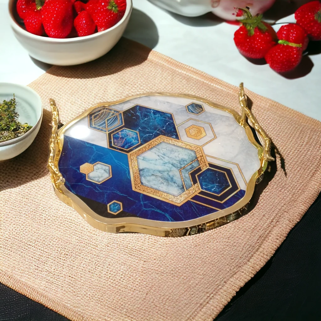 Premium Round Glass Tray – Elegant & Durable Serving Tray - Baig Store ...