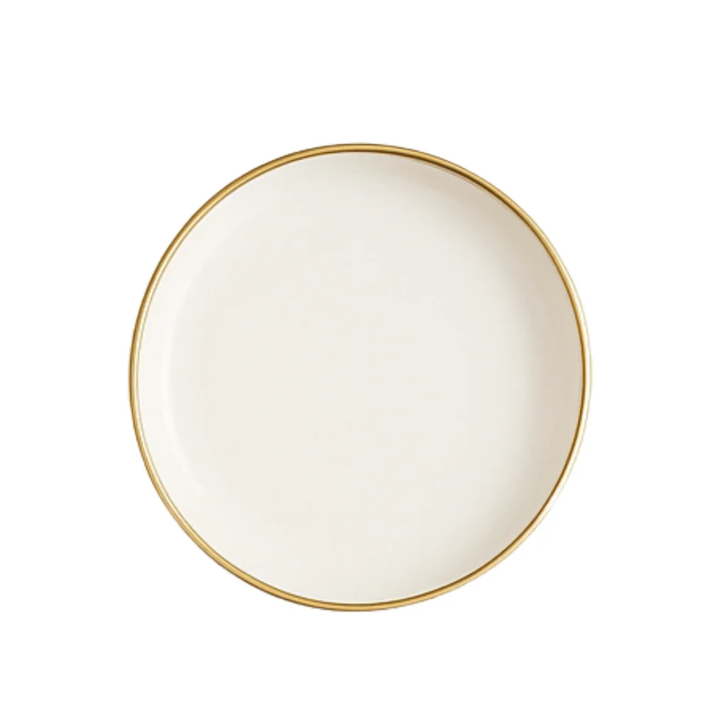Gold Line Plates And Bowls - Baig Store - Home Décor